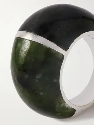 SOPHIE BUHAI Division Jade Ring - Black