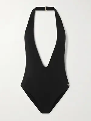 Kiki De Montparnasse Echauffe Halterneck Swimsuit - Black