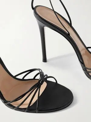 GIANVITO ROSSI 105 Lace-up Leather Sandals