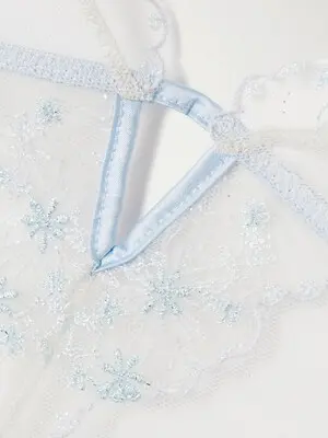 Kiki De Montparnasse Mathilde Silk-blend Bodysuit