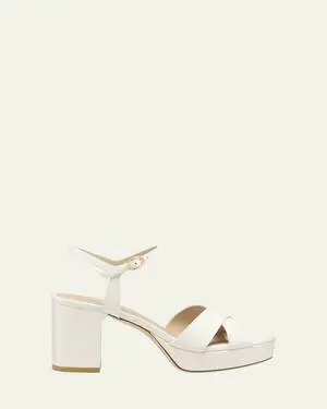 STUART WEITZMAN Dayna Platform Sandals - Cream