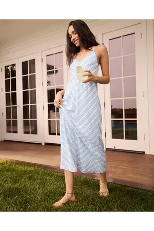 Splendid Gisele Stripe Midi Dress - Blue