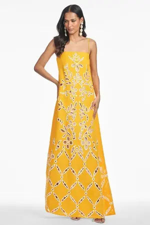 Sachin & Babi Sianna Embroidered Maxi Gown