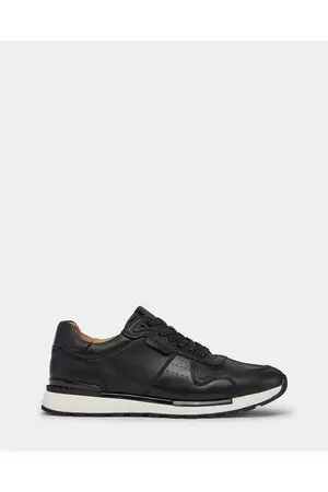 Rudsak Leather Lace-up Sneakers - Black