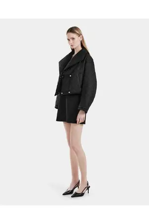 Rudsak Quilted Cropped Jacket - Black