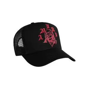 Amiri Reaper Embroidered Trucker Hat - Black