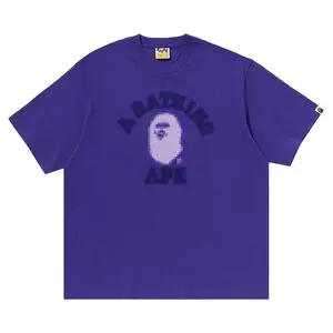BAPE Pixal College Relaxed Fit Tee 'purple' Purple