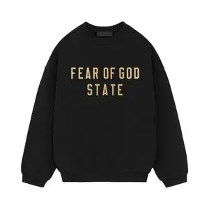 Fear Of God Fleece Crewneck - Black
