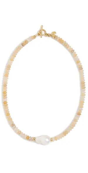 MAYAMAR Topaz And Baroque Pearl Necklace