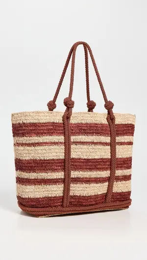 Vanessa Bruno Large Raffia Cabas Tote