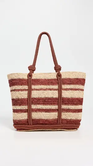 Vanessa Bruno Large Raffia Cabas Tote