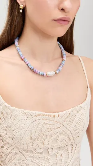 MAYAMAR Opal And Baroque Pearl Necklace