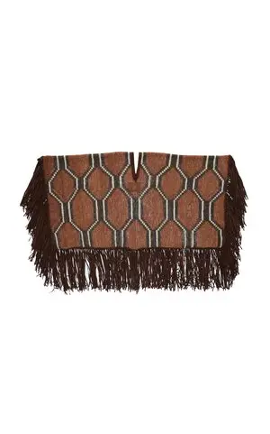 CURATORIA Viento Short Poncho - Brown