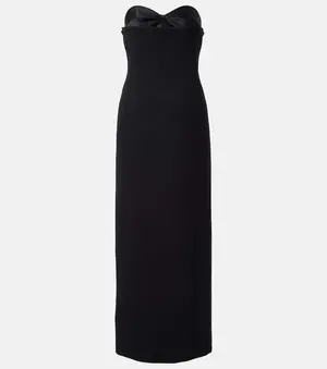 Khaite Yael Crêpe Maxi Dress - Black