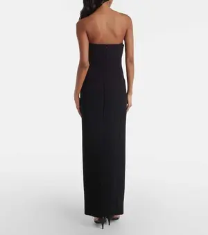 Khaite Yael Crêpe Maxi Dress - Black