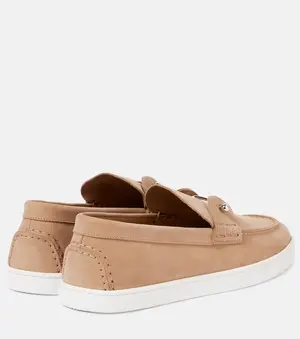 CHRISTIAN LOUBOUTIN Chambeliboat Leather Slip-on Shoes - Brown