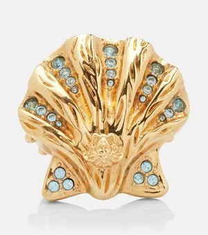 Versace La Medusa Embellished Ring - Gold