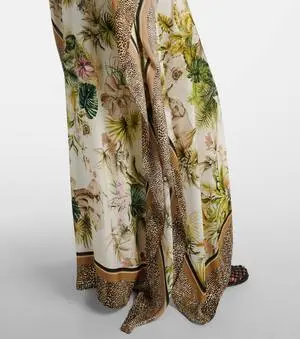 Elie Saab Savannah Printed Chiffon Kaftan - Multicoloured