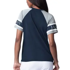 STARTER Dallas Cowboys Color Block Raglan Top