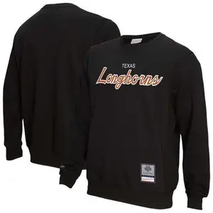 Mitchell & Ness Texas Longhorns Elite Script Pullover Sweatshirt