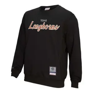 Mitchell & Ness Texas Longhorns Elite Script Pullover Sweatshirt
