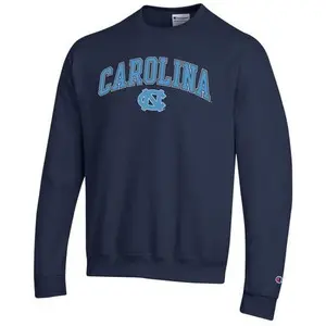 Champion North Carolina Tar Heels Arch Over Logo Pullover Sweatshirt - Navy