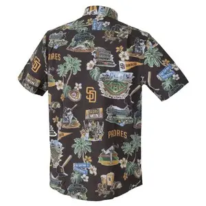 Reyn Spooner San Diego Padres Scenic Tri-blend Performance Button-up Top