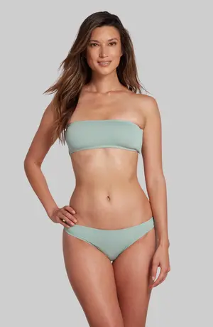 SAUIPE Jenna Classic Brief Bikini Bottom - Sage Green