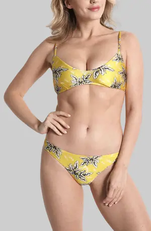 SAUIPE Jenna Classic Brief Bikini Bottom - Spring Print