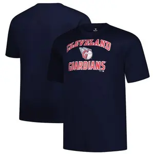 Profile Cleveland Guardians Big & Tall Heart & Soul T-shirt - Navy