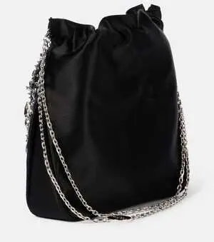 ROGER VIVIER Pilgrim Mini Embellished Bucket Bag