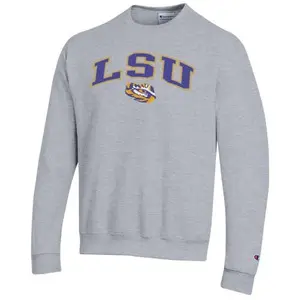 Champion Lsu Tigers Arch Over Logo Pullover Sweatshirt