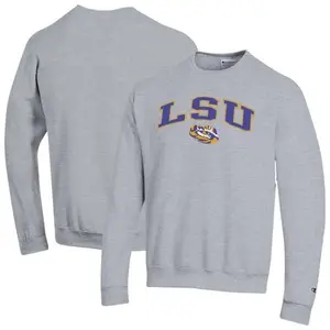 Champion Lsu Tigers Arch Over Logo Pullover Sweatshirt