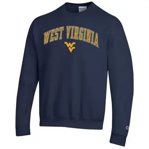 Champion West Virginia Mountaineers Arch Over Logo Pullover Sweatshirt