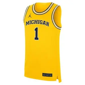 JORDAN BRAND Michigan Wolverines Alternate Replica Jersey #1