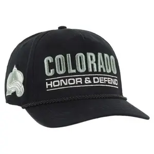 '47 Colorado Avalanche Oht Military Appreciation Homeland Honor And Defend Hitch Adjustable Hat - Black