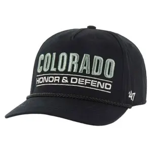 '47 47 Colorado Avalanche Oht Military Appreciation Hitch Adjustable Hat - Black
