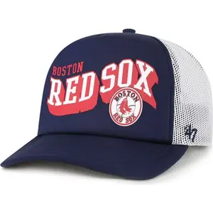'47 Boston Red Sox Meander Foam Trucker Snapback Hat - Navy