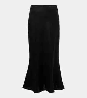 Faithfull The Brand Linen Midi Skirt