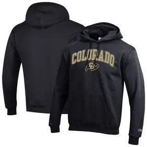 Champion Colorado Buffaloes Arched Logo Fleece Pullover Hoodie - Black