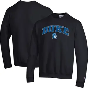 Champion Duke Blue Devils Arch Over Logo Pullover Sweatshirt - Black