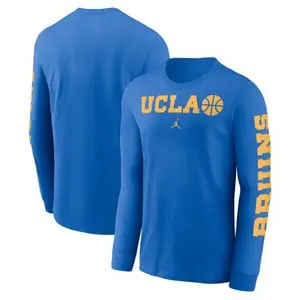 JORDAN BRAND Ucla Bruins Basketball Icon Two-hit Long Sleeve T-shirt - Blue