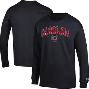 Champion South Carolina Gamecocks Arch Over Logo Long Sleeve T-shirt - Black