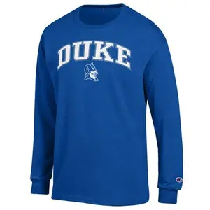 Champion Duke Blue Devils Arch Over Logo Long Sleeve T-shirt