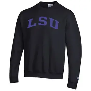 Champion Lsu Tigers Basic Arch Fleece Pullover Sweatshirt