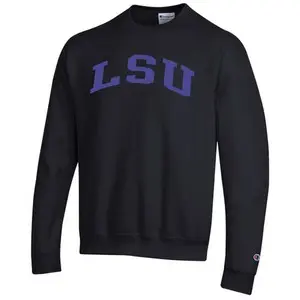Champion Lsu Tigers Basic Arch Fleece Pullover Sweatshirt