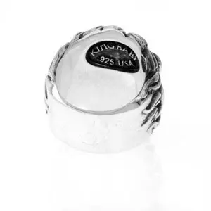 KING BABY STUDIO Lion's Head Signet Ring