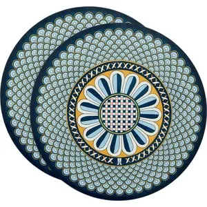 La DoubleJ Disk Placemats Set Of 2 Napoli - Napoli Midnight Blue