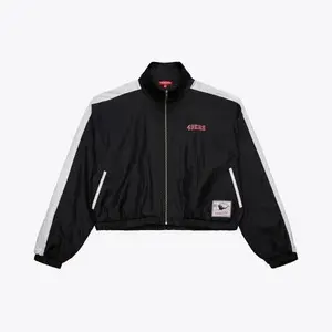 Mitchell & Ness San Francisco 49ers Nylon Cropped Full-zip Jacket