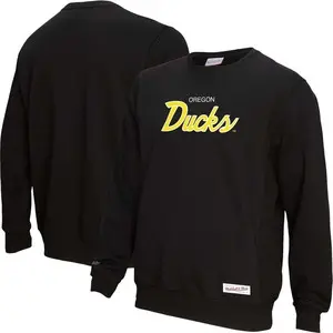 Mitchell & Ness Oregon Ducks Elite Script Pullover Sweatshirt